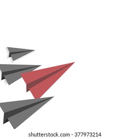 Winner Paper Plane On White Background Stock Vector (Royalty Free ...