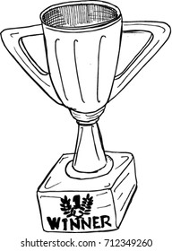 Winner Sketch Stock Vector (Royalty Free) 712349260