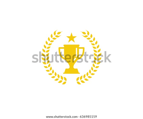 Winner Trophy Gold Icon Logo Design Stock Vector (Royalty Free) 636985159