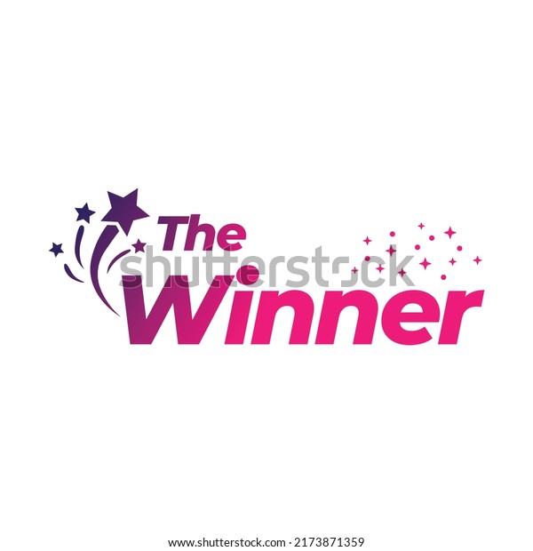 La plantilla vectorial Winner. Diseño del: vector de stock (libre de ...