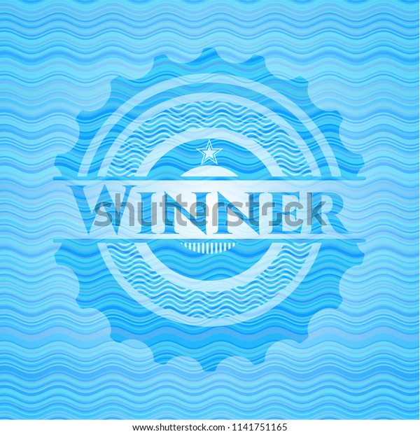 Winner Water Concept Emblem Background Stock Vector (Royalty Free ...