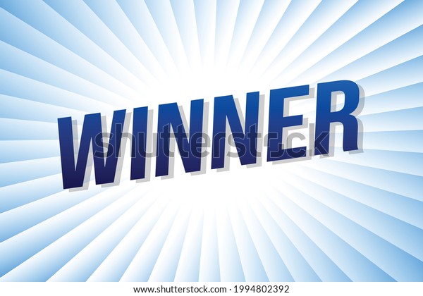 Winner Word Concept Vector Illustration Modern Stock Vector (Royalty ...