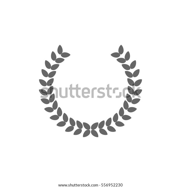Winner Wreath Icon Vector Stock Vector (Royalty Free) 556952230