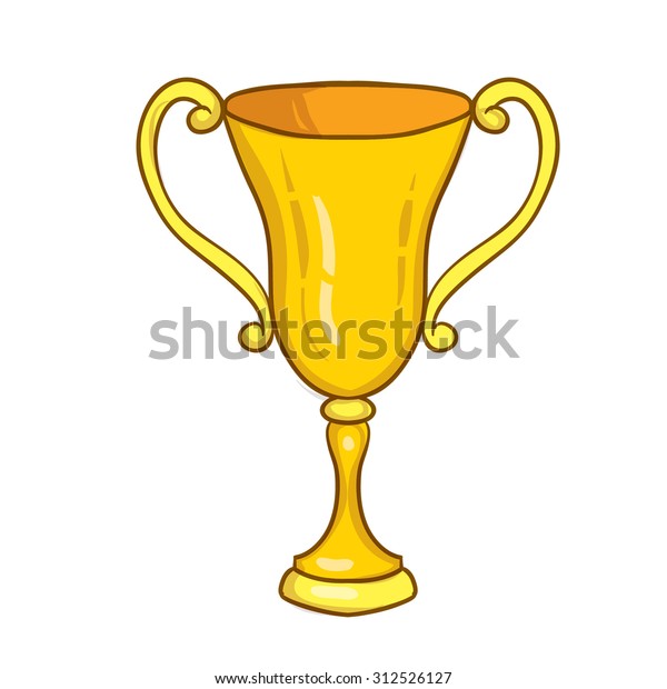 Winners Cup Isolated On White Hand Stock Vector (Royalty Free) 312526127