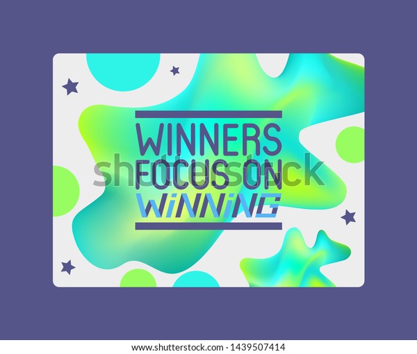 Winners Focus On Winning On Abstract Stock Vector (Royalty Free ...