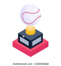 Winning Standing Position Isometric Icon Podium Stock Vector (Royalty ...