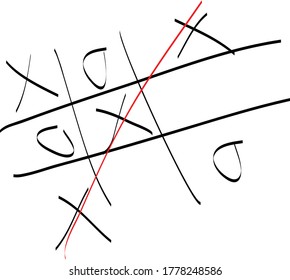 Winning Strategy Concept X O Stock Vector (Royalty Free) 1778248586 ...