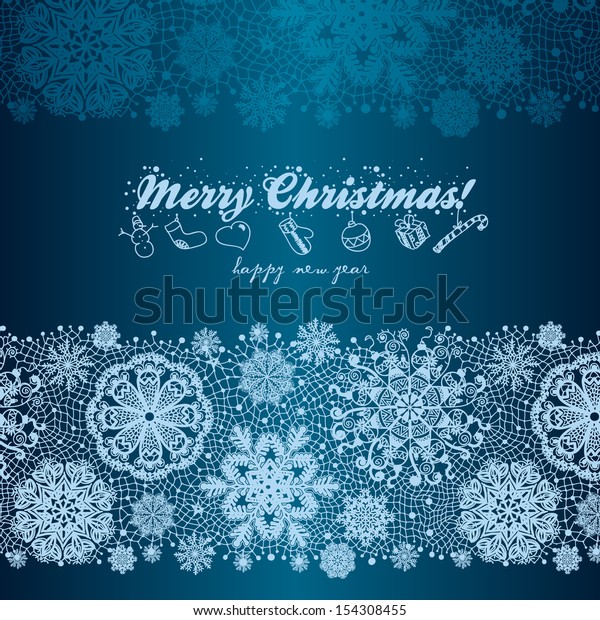 Winter Abstract Lace Snowflakes Abstract Lace Stock Vector (Royalty ...