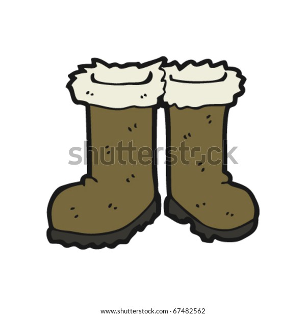 Winter Boots Cartoon Stock Vector (Royalty Free) 67482562