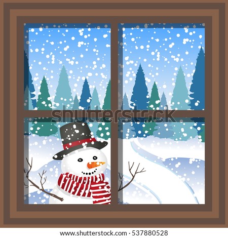 Snowy Window Clipart | Free download on ClipArtMag