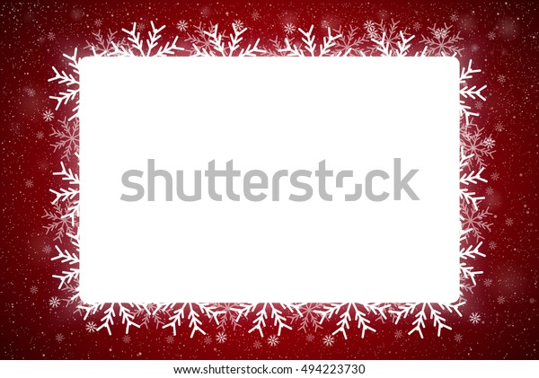 Winter Holiday Rectangle Frame Style Fall Stock Vector (Royalty Free ...