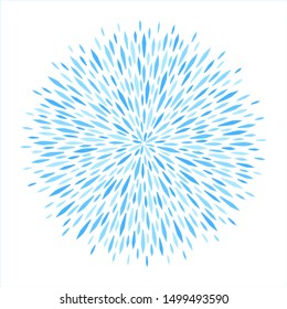 Winter Radial Round Icy Background Blue Stock Vector (Royalty Free ...