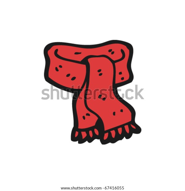 Winter Scarf Cartoon Stock Vector (Royalty Free) 67416055