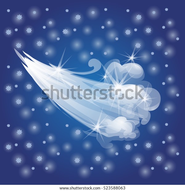 Winter Sketch Breath Cold Wind Sample Stock Vector (Royalty Free ...