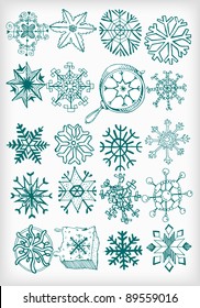 18,681 Hand Drawn Snow Flakes Vector Images, Stock Photos & Vectors ...