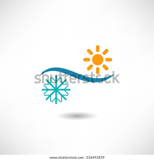Winter Summer Icon Stock Vector (Royalty Free) 336492839 | Shutterstock