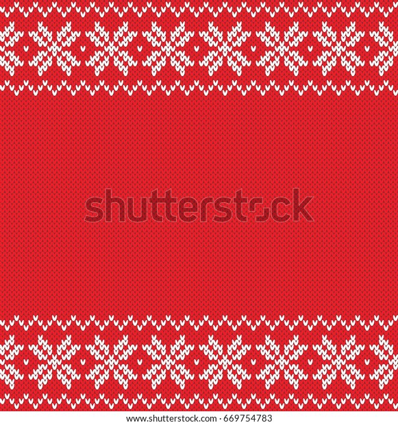 Winter Sweater Fairisle Design Seamless Knitting Stock Vector (Royalty ...