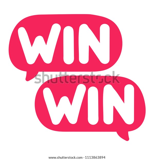 Win-win. Vector illustration on white background.