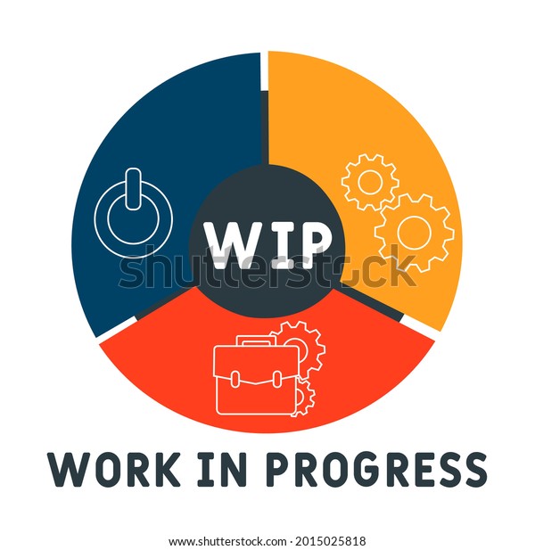 Wip Work Progress Acronym Business Concept Stock Vector (Royalty Free ...