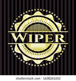 Wiper Shiny Badge Vector Illustration Detailed Stock Vector (Royalty ...