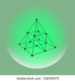 Vektor Stok Pythagorean Tetractys Standard Size Vector Illustration ...