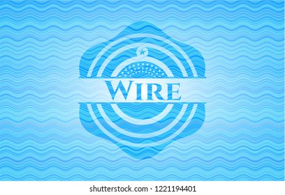 Wire Water Representation Badge Background Stock Vector (Royalty Free ...