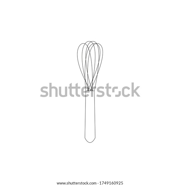 Wire Whisk Cooking Utensils Isolated On Stock Vector (Royalty Free ...