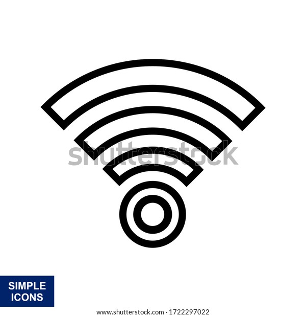 Wireles Signal Icon Wifi Vector Illustration Stock Vector (Royalty Free ...
