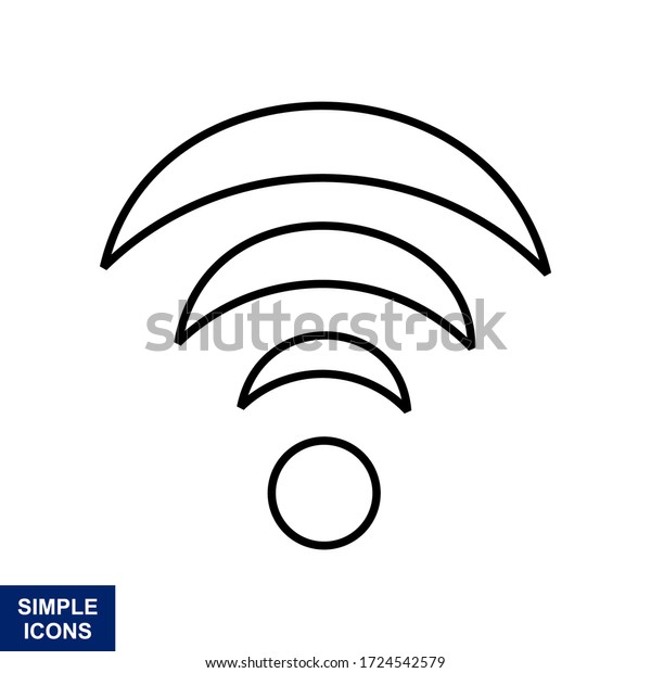 Wireles Signal Icon Wifi Vector Illustration Stock Vector (Royalty Free ...