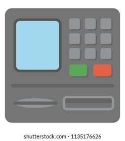 Wireless Banking Outlet Transactions Atm Machine Stock Vector (Royalty ...
