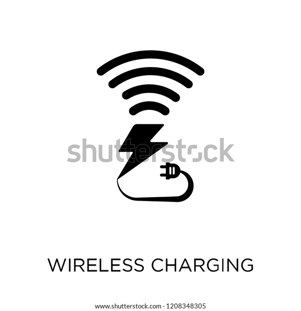 Wireless Charging Icon Wireless Charging Symbol Stock Vector (Royalty ...
