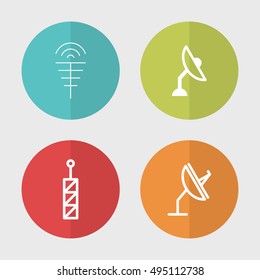 Wireless Communication Vector Line Icons Stock Vector (Royalty Free ...