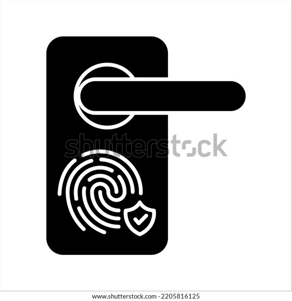 Wireless Door Lock Vector Icon Smart Stock Vector (Royalty Free ...