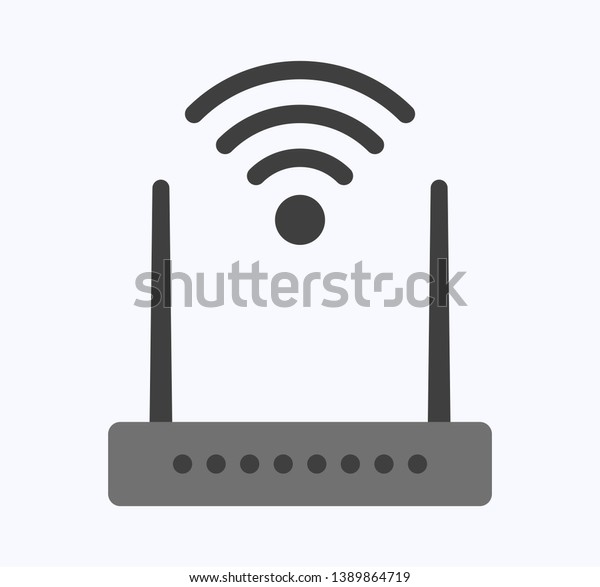 Wireless Ethernet Modem Router Business Concept Stock Vector (Royalty ...