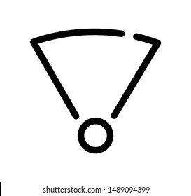 Wireless Icon Line Art Style Vector Stock Vector (Royalty Free ...