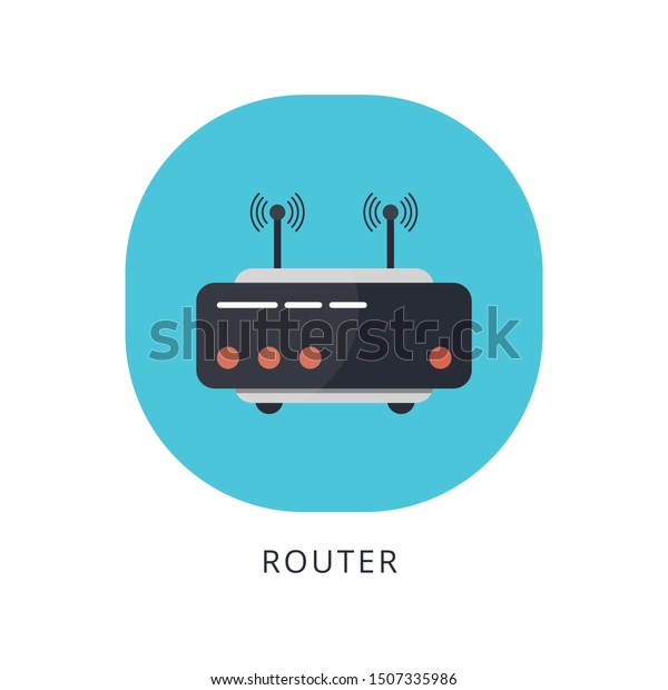 Wireless Internet Modem Router Sign Vector Stock Vector (Royalty Free ...