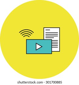 Wireless Media Icon Stock Vector (Royalty Free) 301700885 | Shutterstock