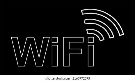 Wireless Network Symbol Wifi Sign Wireless Stock Vector (Royalty Free ...