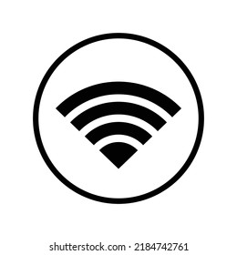 Wireless Network Wifi Icon Black Vector Stock Vector (Royalty Free ...