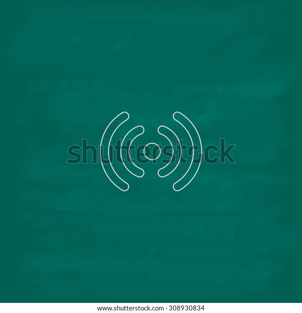 Wireless Network Zone Signal Outline Vector Stock Vector (Royalty Free ...