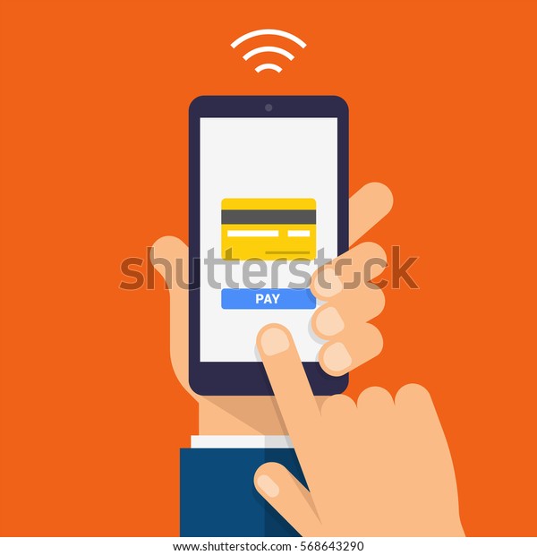 Wireless Payment Icon Payment Page Credit Stock Vector (Royalty Free ...
