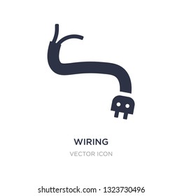 Wiring Icon On White Background Simple Stock Vector (Royalty Free ...