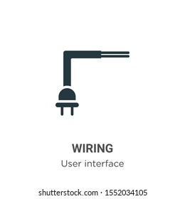 Wiring Vector Icon On White Background Stock Vector (Royalty Free ...