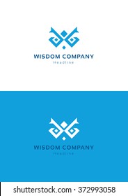 Wisdom Company Logo Template Stock Vector (Royalty Free) 372993058