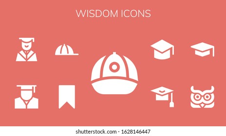 Wisdom Icon Set 9 Filled Wisdom Stock Vector (Royalty Free) 1628146447 ...