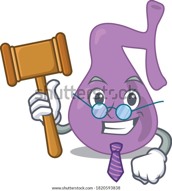 Wise Judge Gall Bladder Mascot Design Stock Vector (Royalty Free ...
