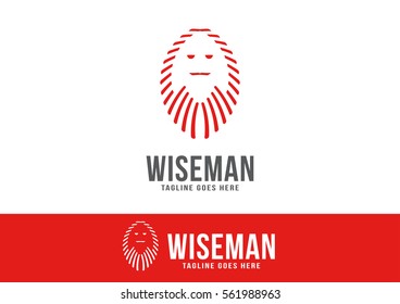 Wiseman Logo Template Design Vector Stock Vector (Royalty Free ...