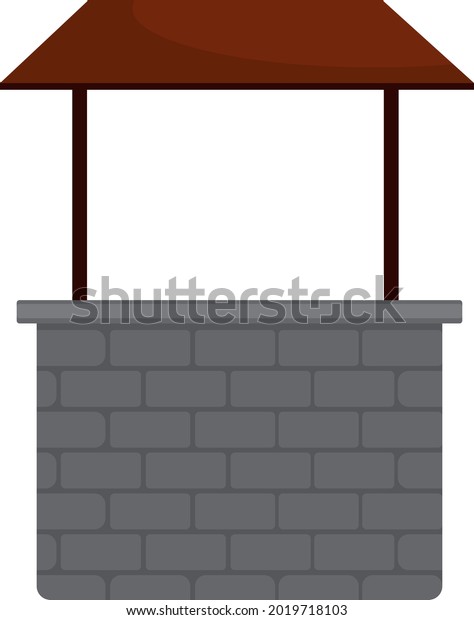 Wishing Well Illustration Vector On White Stock Vector (Royalty Free ...
