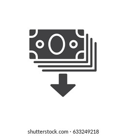Withdraw Funds Request Money Icon Vector Stock Vector (Royalty Free ...