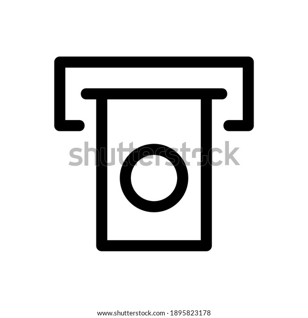 Withdraw Icon Logo Isolated Sign Symbol Stock Vector (Royalty Free ...